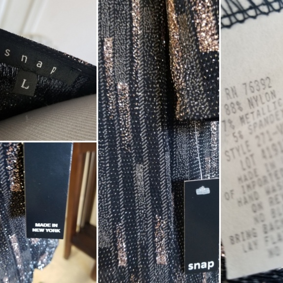 Snap | Dresses | Snap Black Blush Sexy Metallic Party Dress | Poshmark